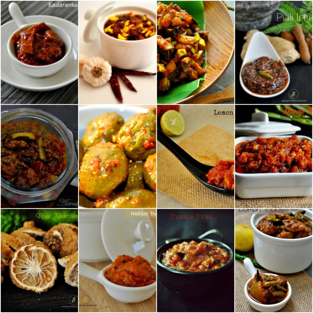 12 Easy Oorugai, Pickle, Thokku Recipes - Prema's Culinary
