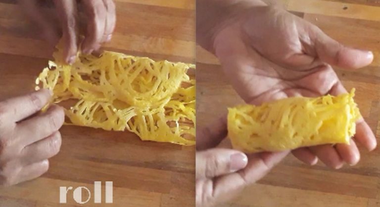 Roti Jala Recipe, Vegetarian Roti Jala(Malaysian Delicacy) in 10 mins ...