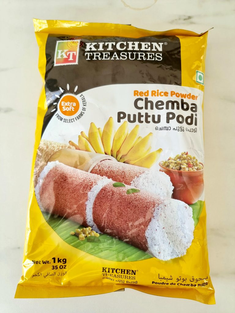 Red rice Puttu using Chemba Puttu Podi and Kadala Curry Recipe - Prema ...