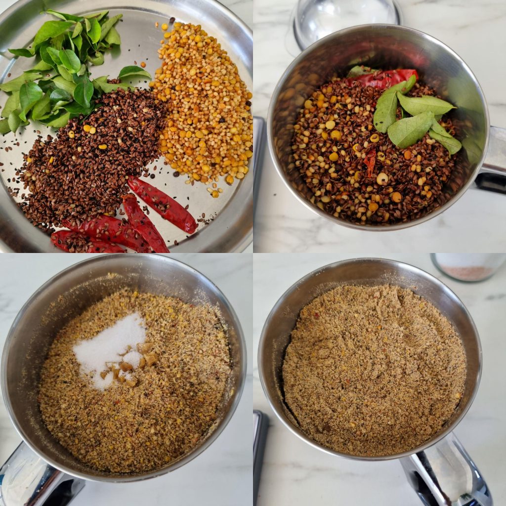 Flax Seeds Idli milagai podi recipe, How to make idli podi using Flax ...