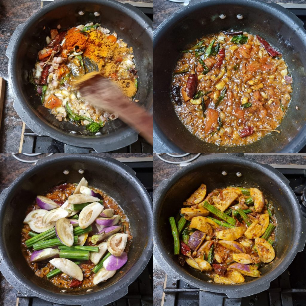 kathirika murungakkai puli kootu for rice, How to make kathirika ...