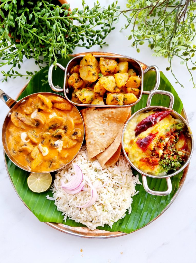 North Indian Thali Recipe, How to Prepare a Simple North Indian Thali ...