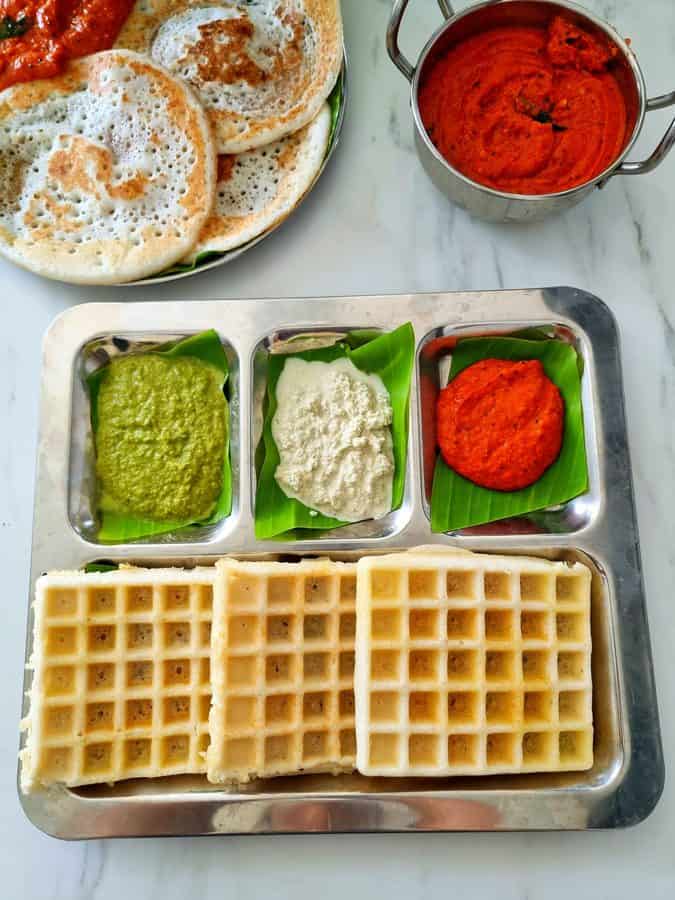 Dosa Waffles made with Homemade Dosa Batter. Waffle Dosa, EASY ...