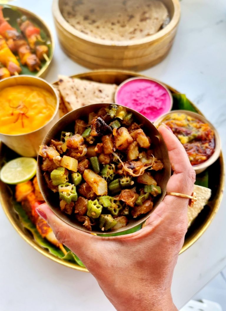 North Indian Thali Recipe, Traditional Vegetarian North Indian Lunch ...