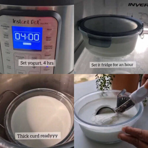 How to make Thick Curd(Dahi) Indian Yogurt in Instant Pot - Prema's ...