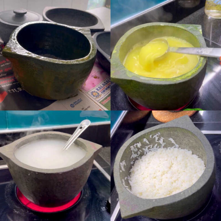 Kalchatti(Soapstonewares) Seasoning for first-time use, Cleaning After ...